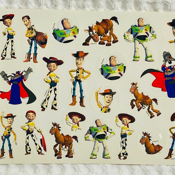 Disney | Other | Vintage Disney Pixar Toy Story Stickers Sheet | Poshmark